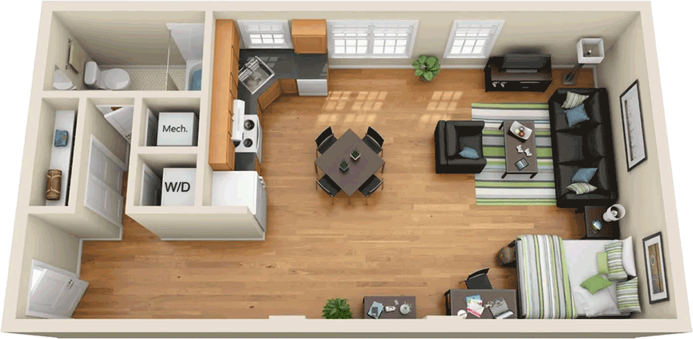 SLU Studio Apartments | Coronado Place